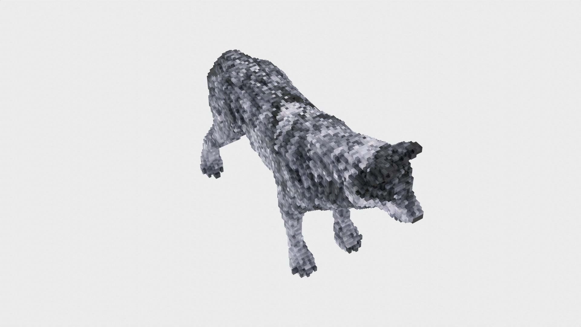 3D model Wolf Voxel Style VR / AR / low-poly | CGTrader