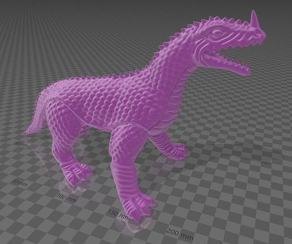 DINO DEMON 3D model 3D printable | CGTrader