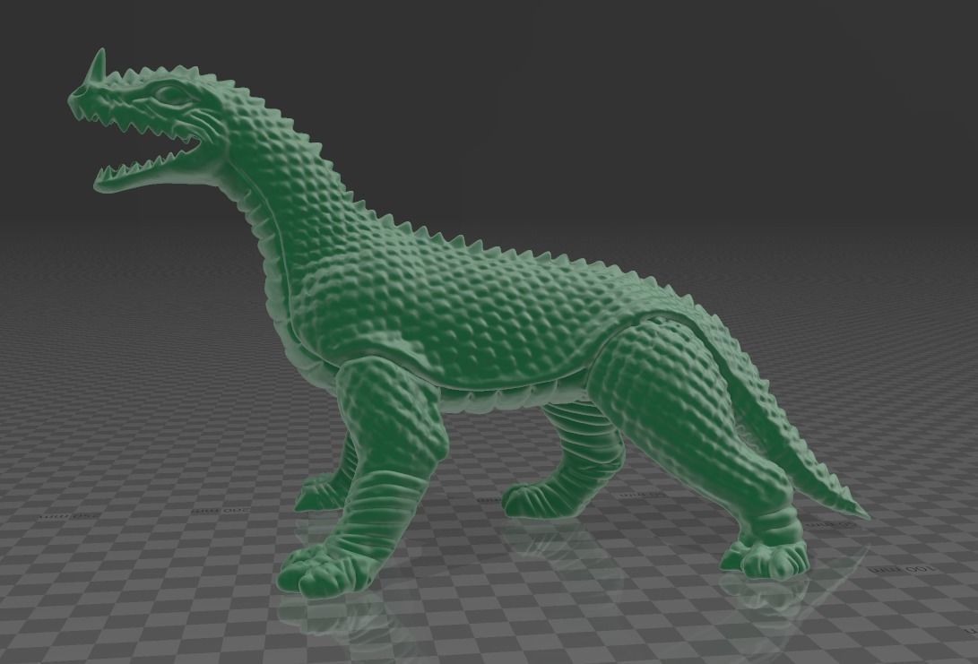 DINO DEMON 3D model 3D printable | CGTrader