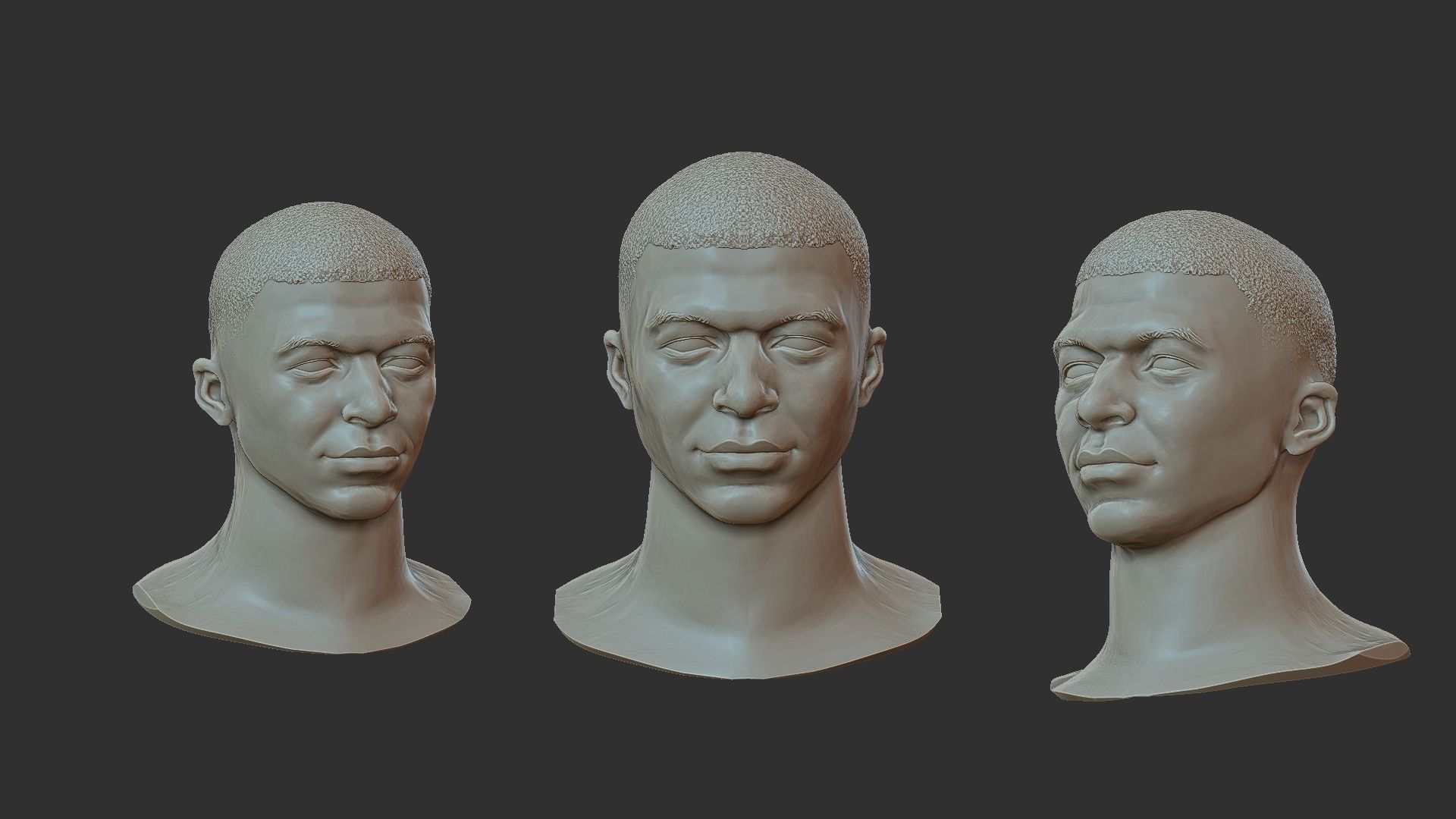 Kylian Mbappe 3D model 3D printable | CGTrader