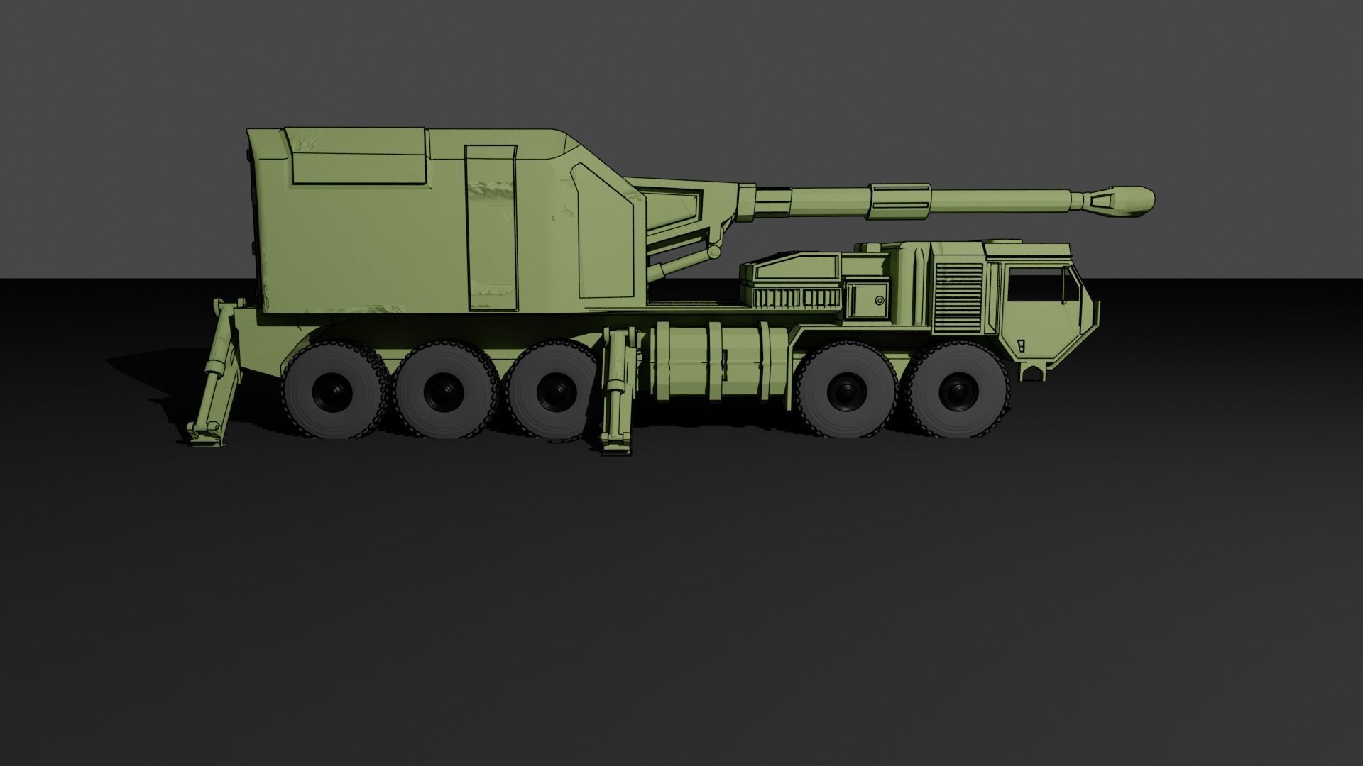 IDF ROEM Howitzer gun 3D model 3D printable | CGTrader