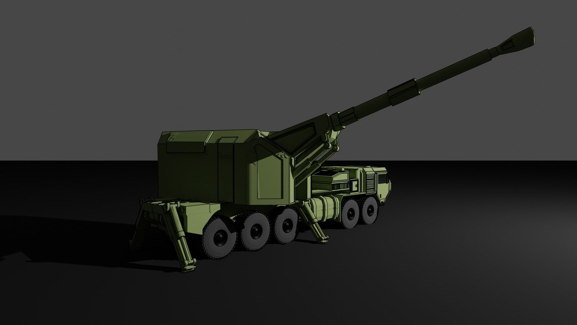 IDF ROEM Howitzer gun 3D model 3D printable | CGTrader