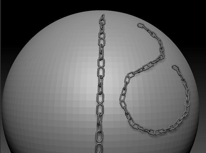 free simple chain imm brush for zbrush free 3D model | CGTrader