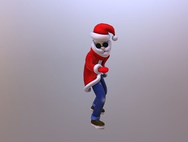 3D model Santa Claus Dance Dancing VR / AR / low-poly | CGTrader