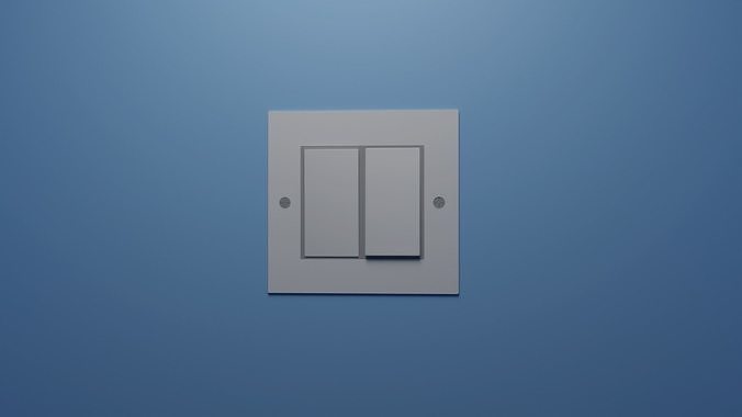 Electric Switch Board two way Swtiches with internal parts free 3D ...