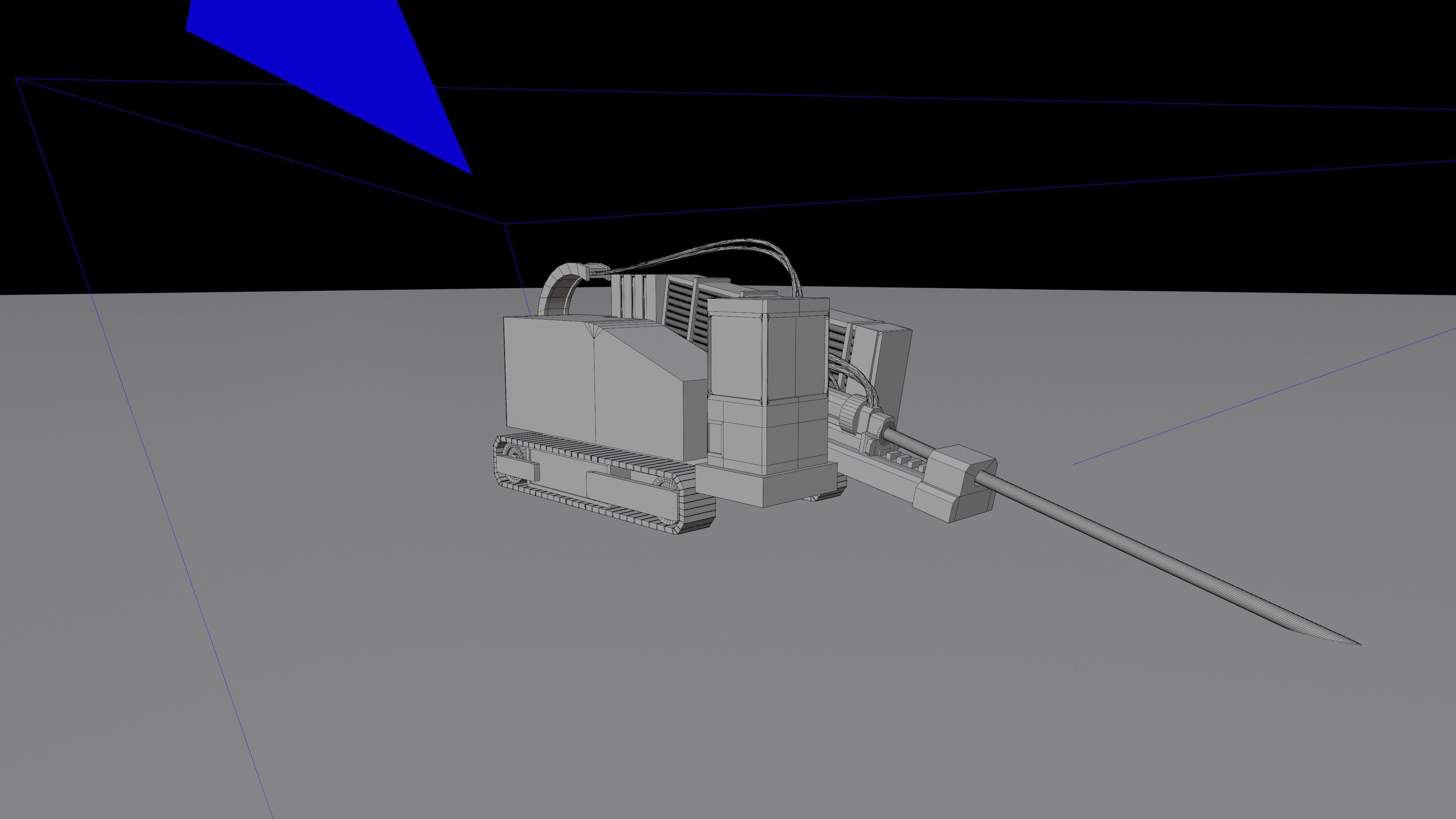 3d realistic HDD Rig Drill Vehicle Construction free VR / AR / low-poly ...