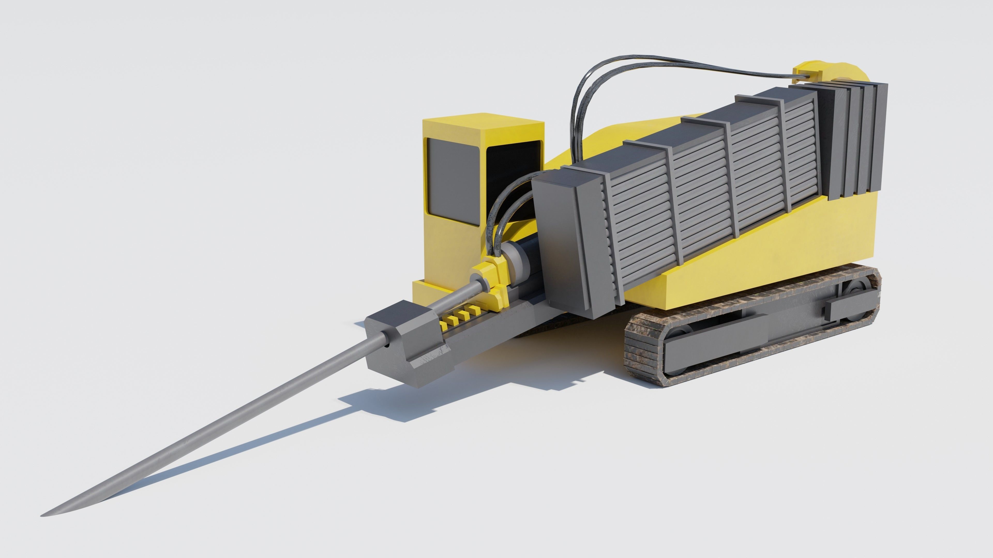 3d realistic HDD Rig Drill Vehicle Construction free VR / AR / low-poly ...