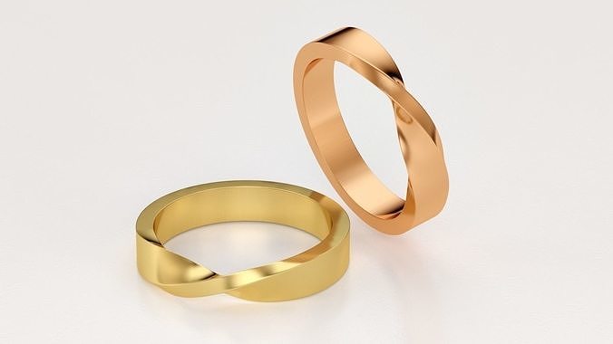 Mobius ring 4mm 3D model 3D printable | CGTrader