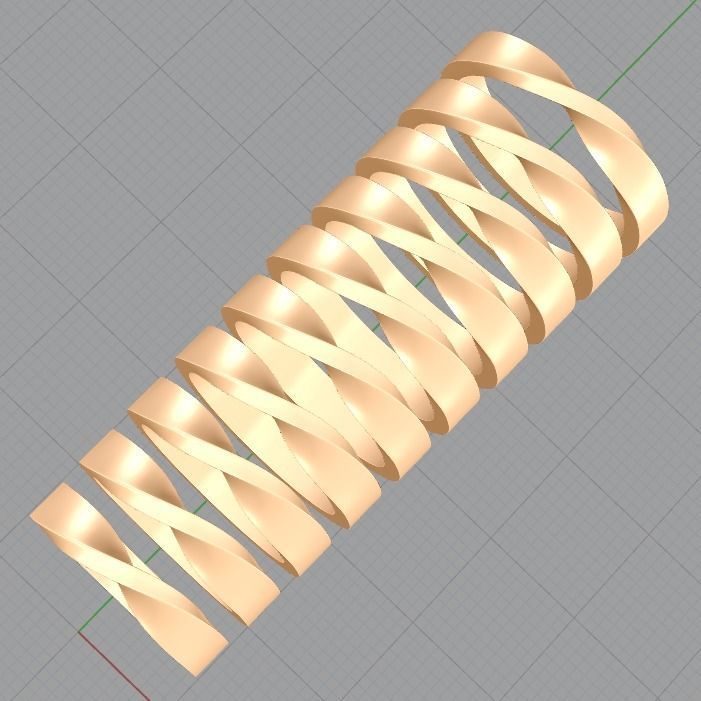 Mobius ring 4mm 3D model 3D printable | CGTrader