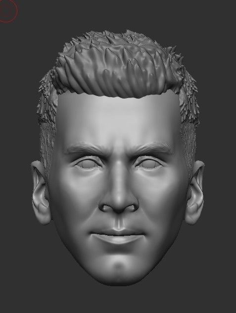LIONEL MESSI LEGENDARY HEAD WITH HAIR AND BEARD FOR PRINT 3D model 3D ...