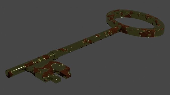 3D model Rusty shiny 3 lever key VR / AR / low-poly | CGTrader
