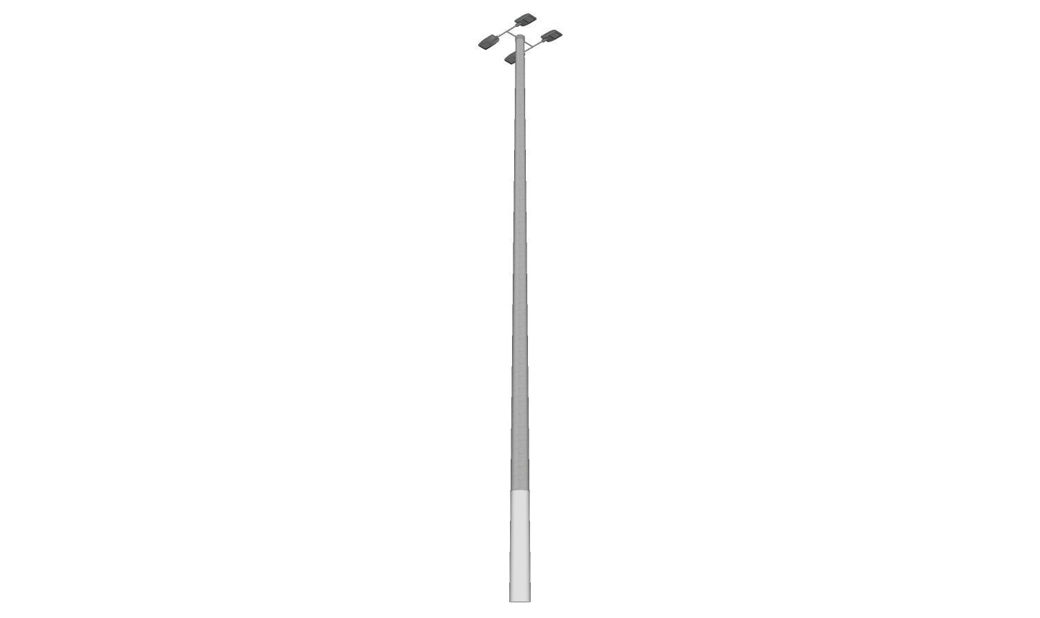 Concrete Lamp Post - Light Pole - Light Post - Street Light 22 3D model ...