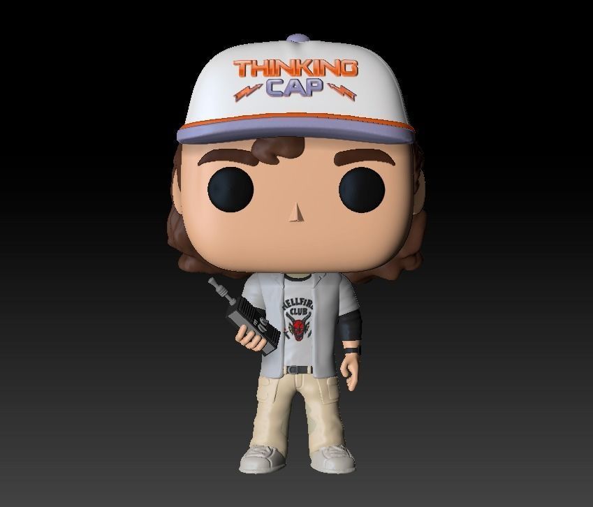 Funko Dustin - Stranger Things 3D model 3D printable | CGTrader