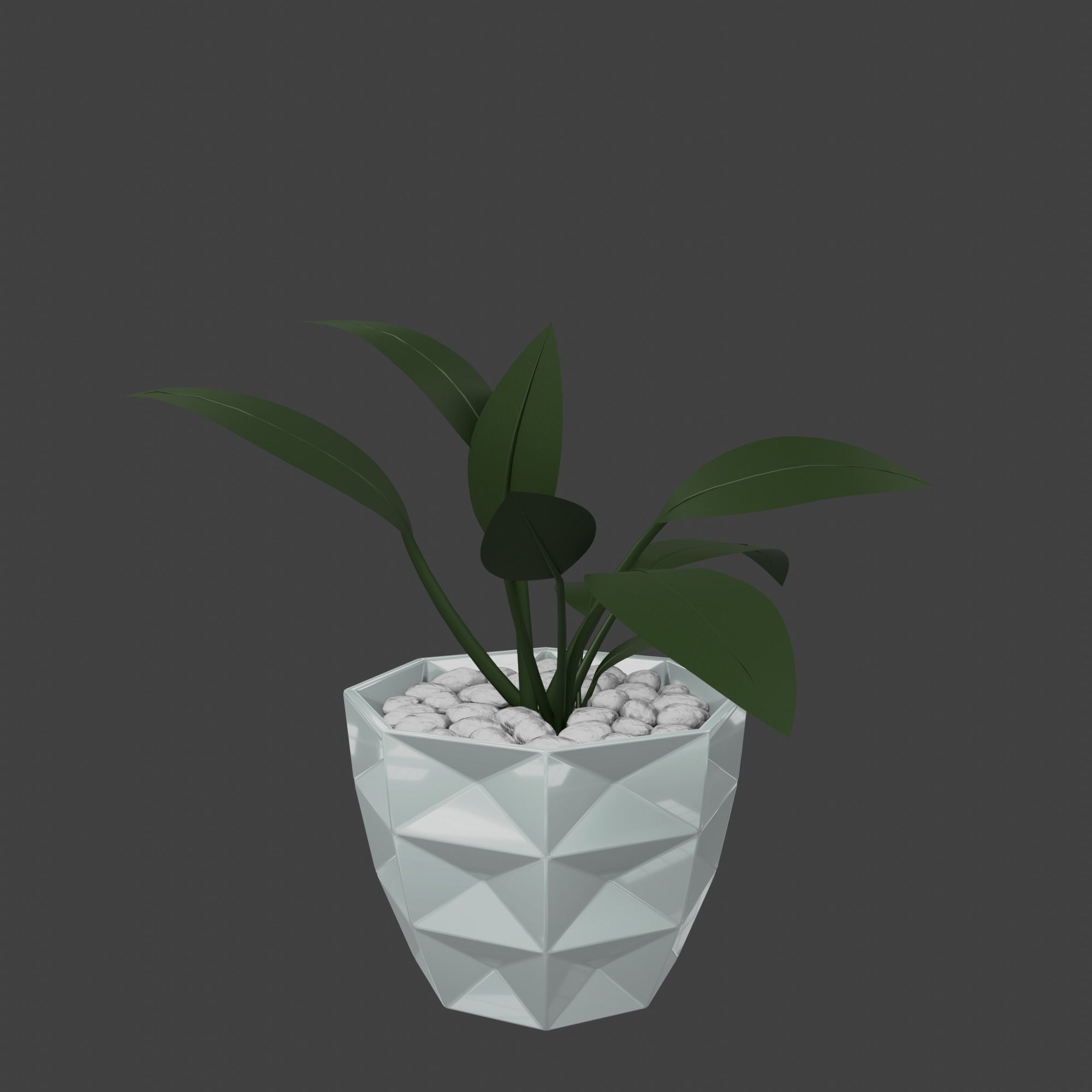 Abstract Planters Rectangles Flowerpot Pot 3D model 3D printable | CGTrader