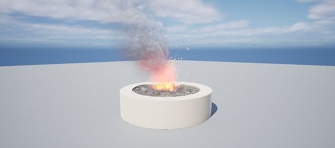 Modern Bonfire 3D model | CGTrader