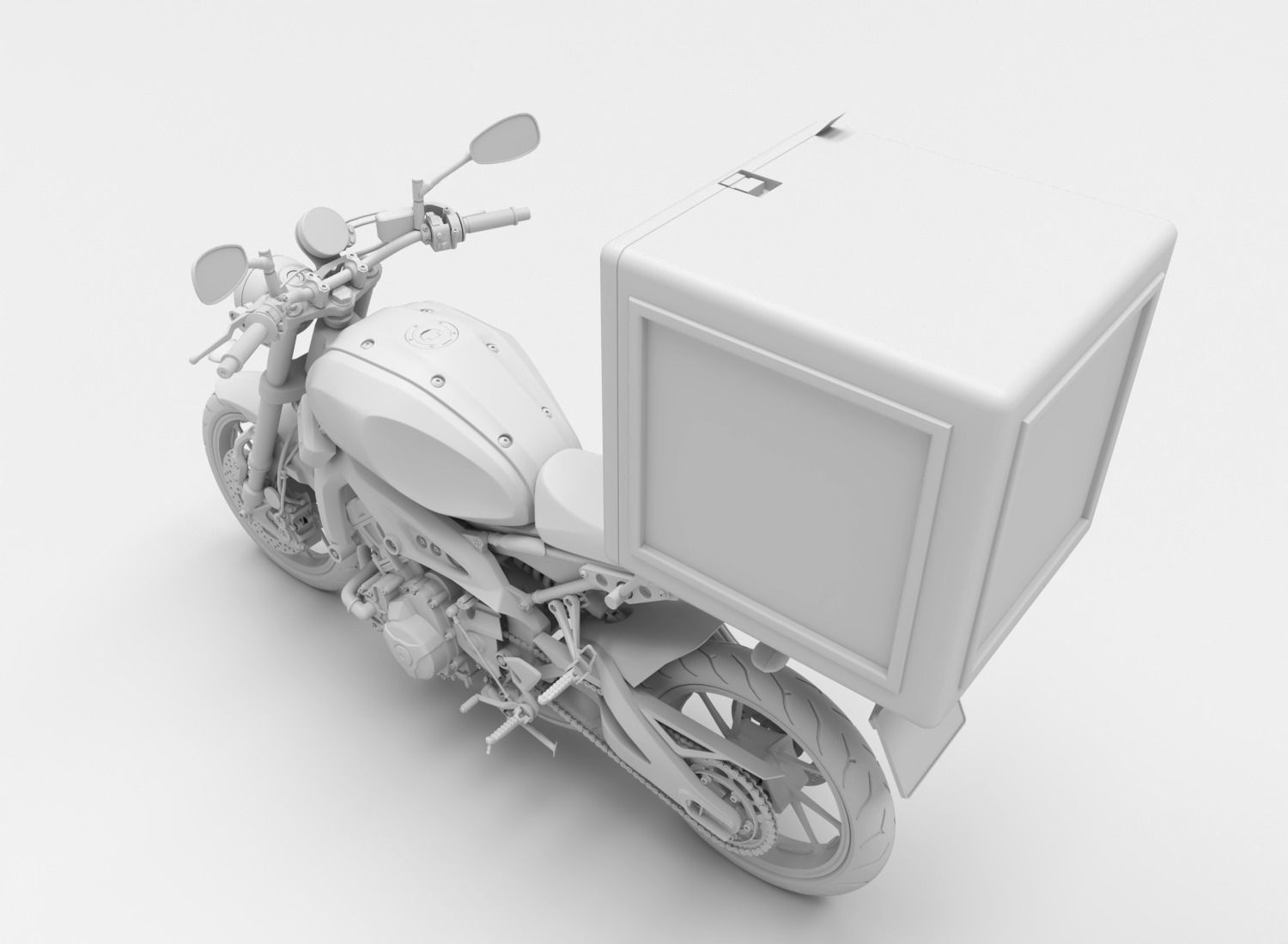 Delivery Motorcycle 3D model | CGTrader
