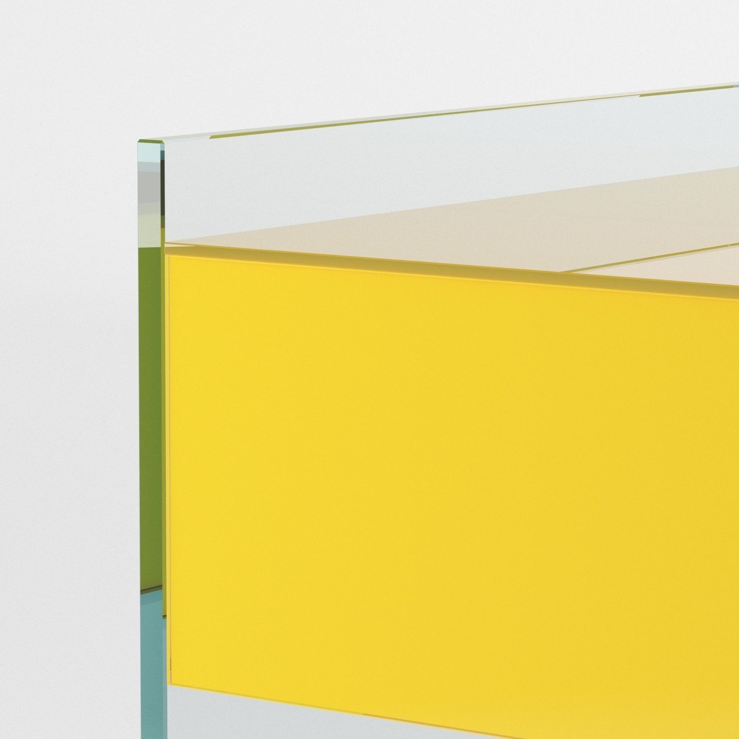 GLAS Italia Float Chestof Drawers Set 01 3D model | CGTrader