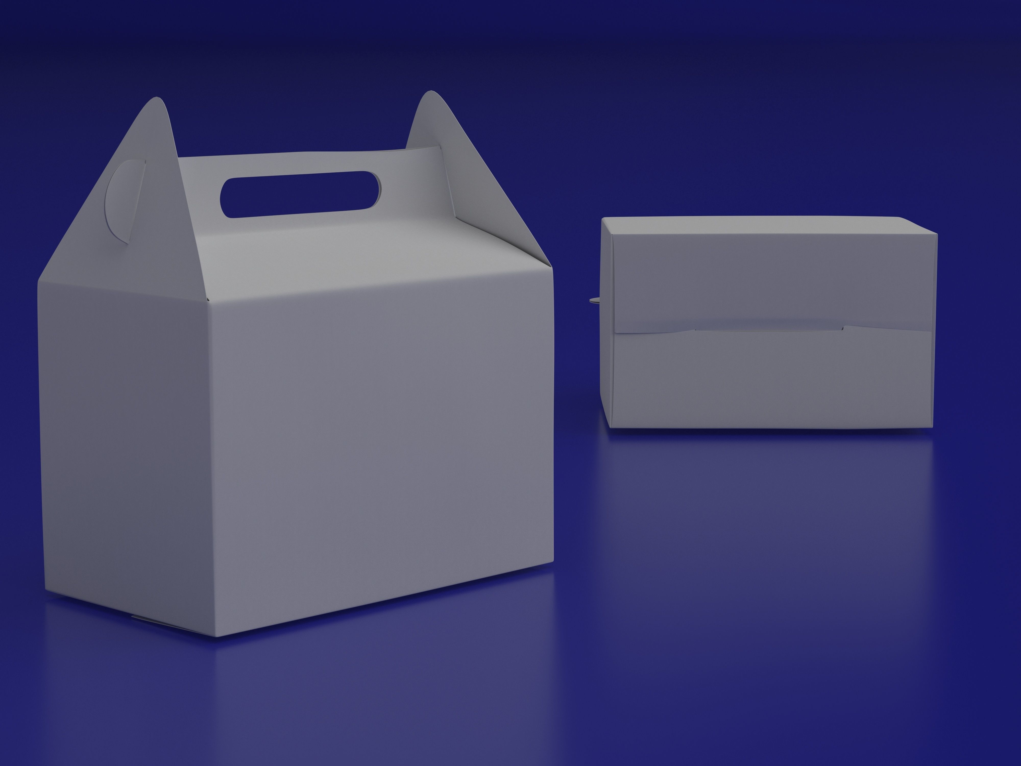 Gable Box-open and close one 3D model | CGTrader