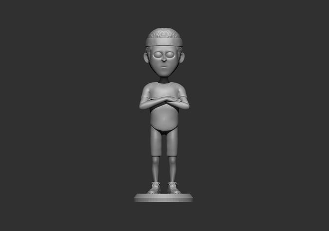 male character 2 free 3D model 3D printable | CGTrader