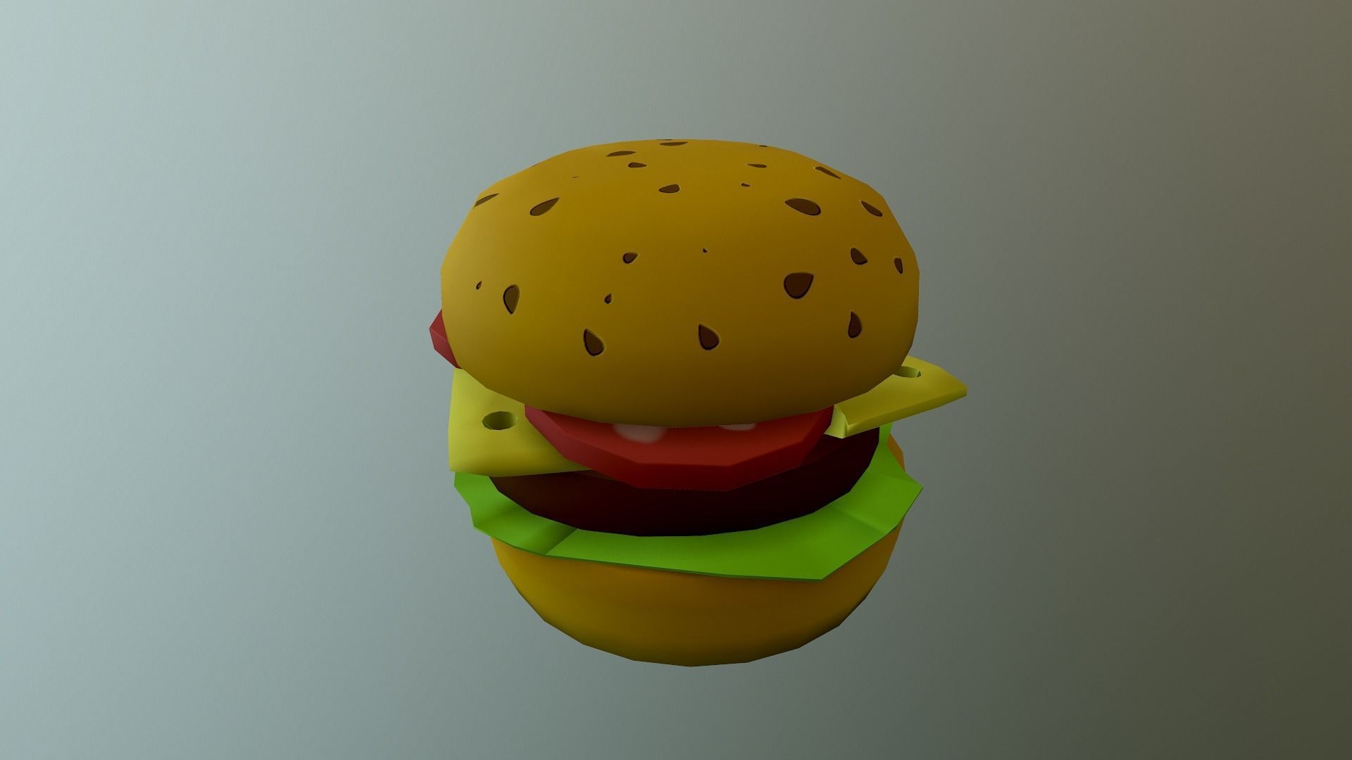 Low Poly Hamburger free VR / AR / low-poly 3D model | CGTrader