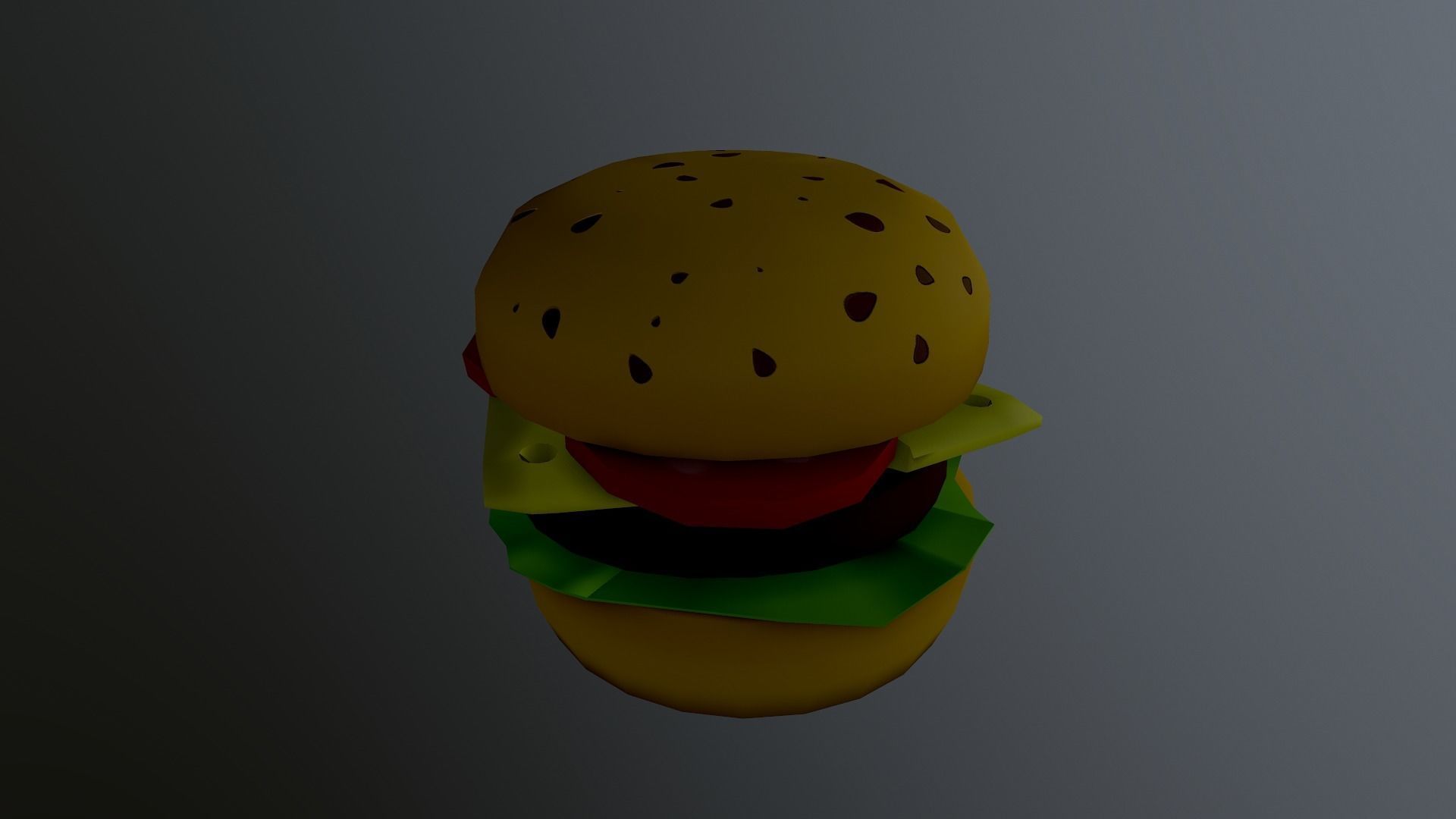 Low Poly Hamburger free VR / AR / low-poly 3D model | CGTrader