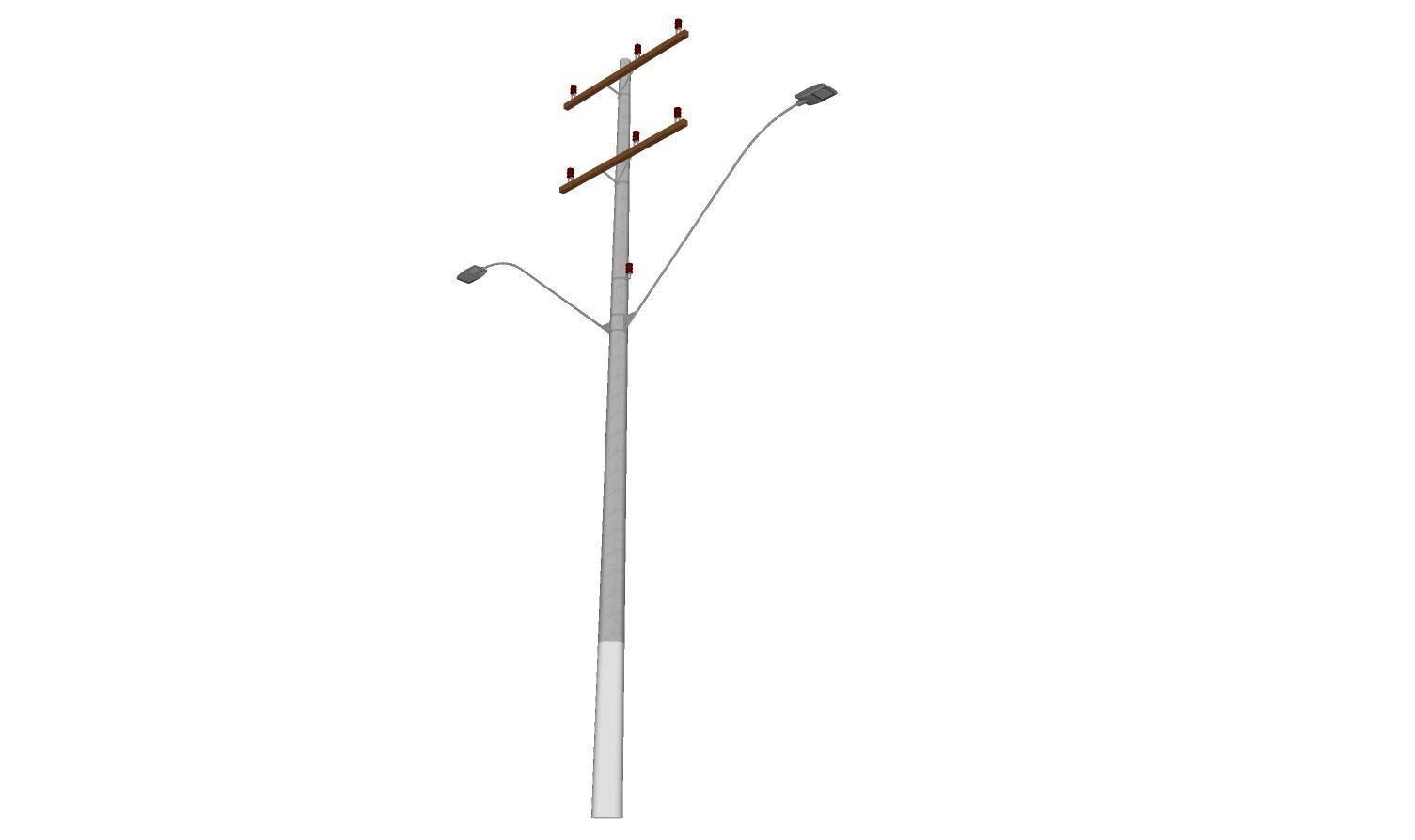 Concrete Lamp Post - Light Pole - Light Post - Street Light 26 3D model ...