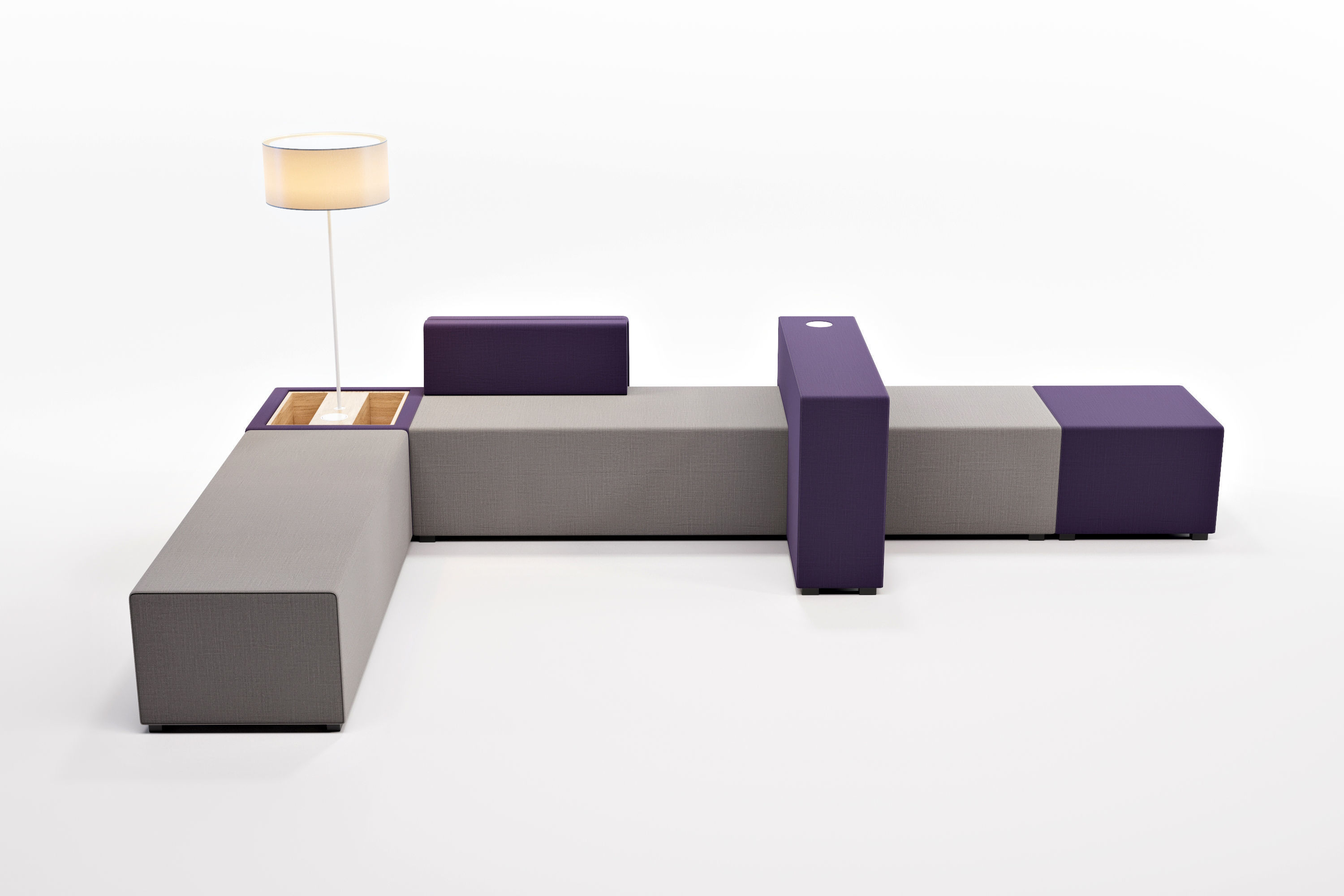 Modular Sofa for Office - NET WORK PLACE by Koenig Neurath 3D model ...