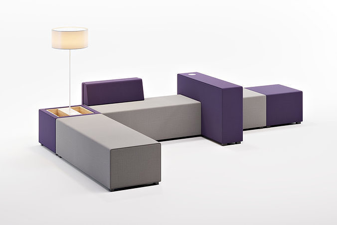 Modular Sofa for Office - NET WORK PLACE by Koenig Neurath 3D model ...
