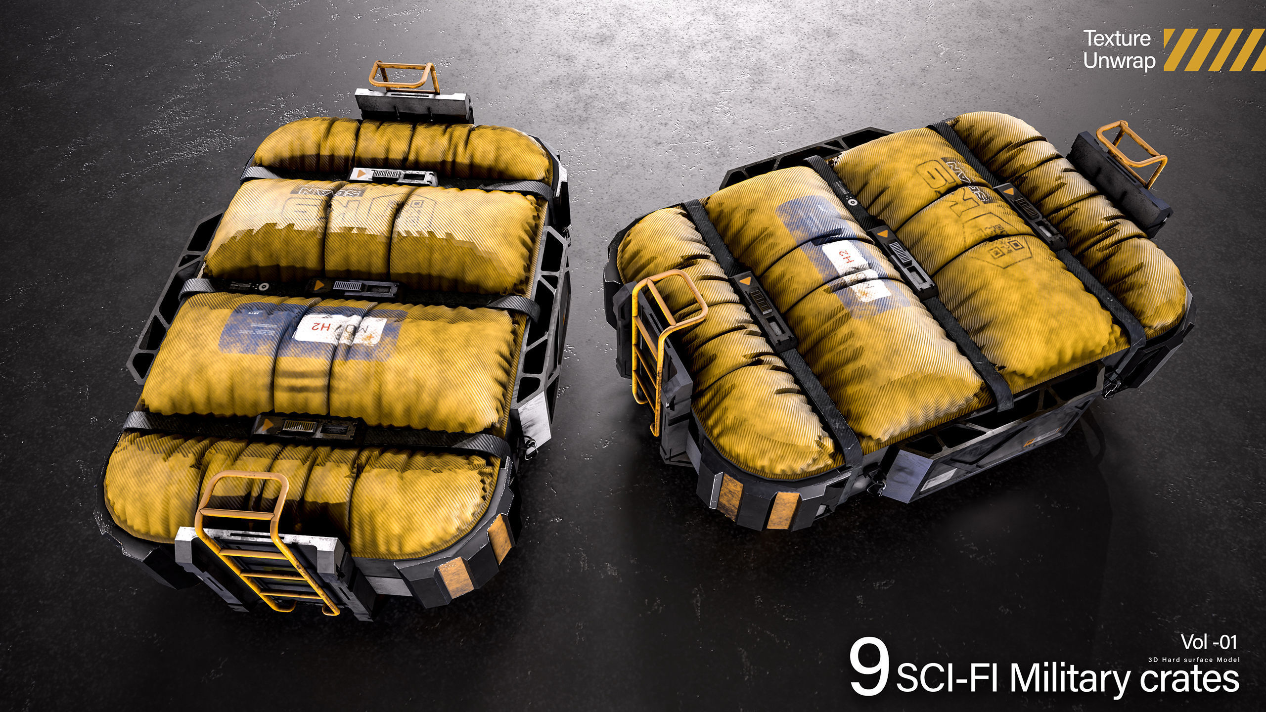 3D model Sci-fi Military Crates VR / AR / low-poly | CGTrader