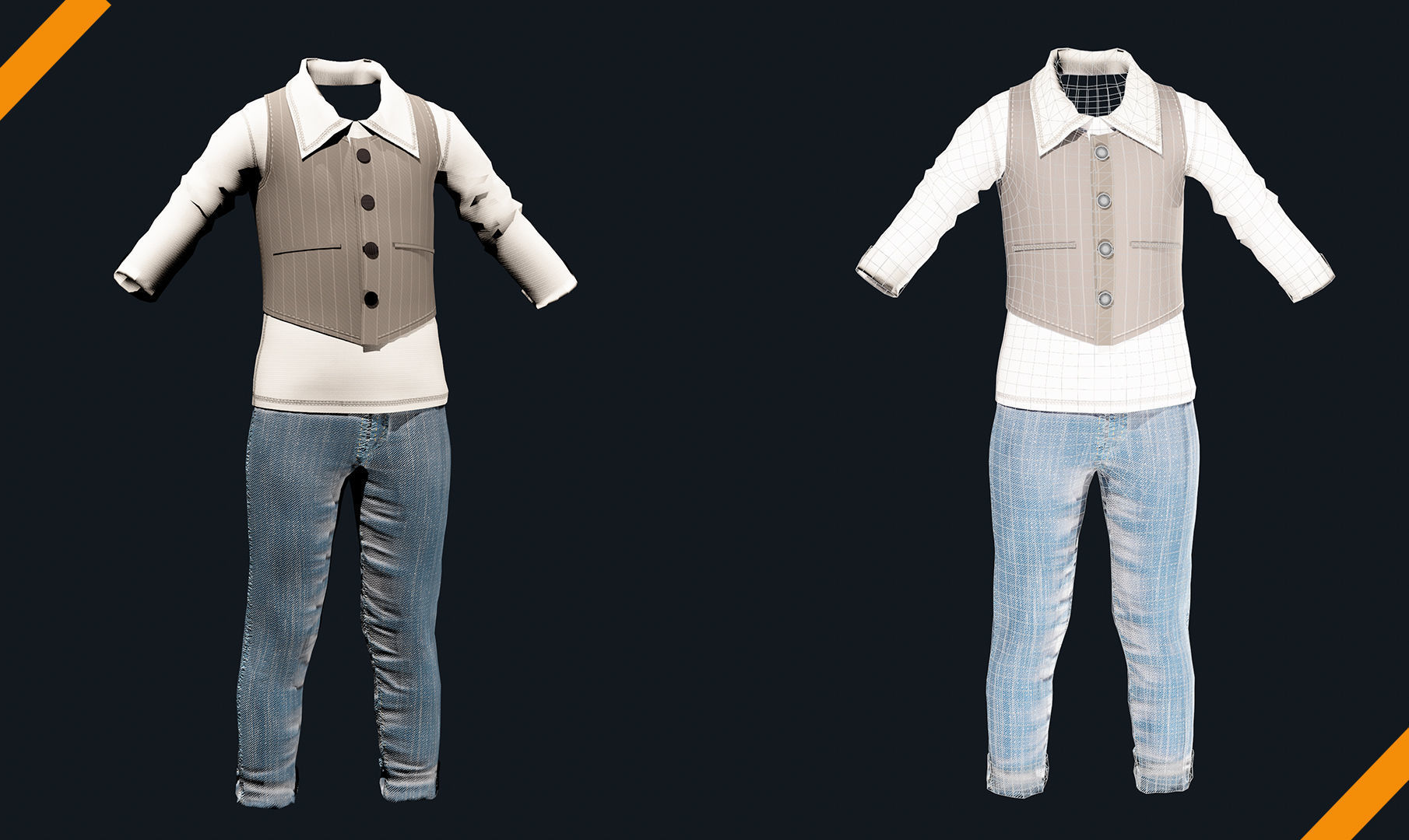 3D model Boys clothes VR / AR / low-poly | CGTrader