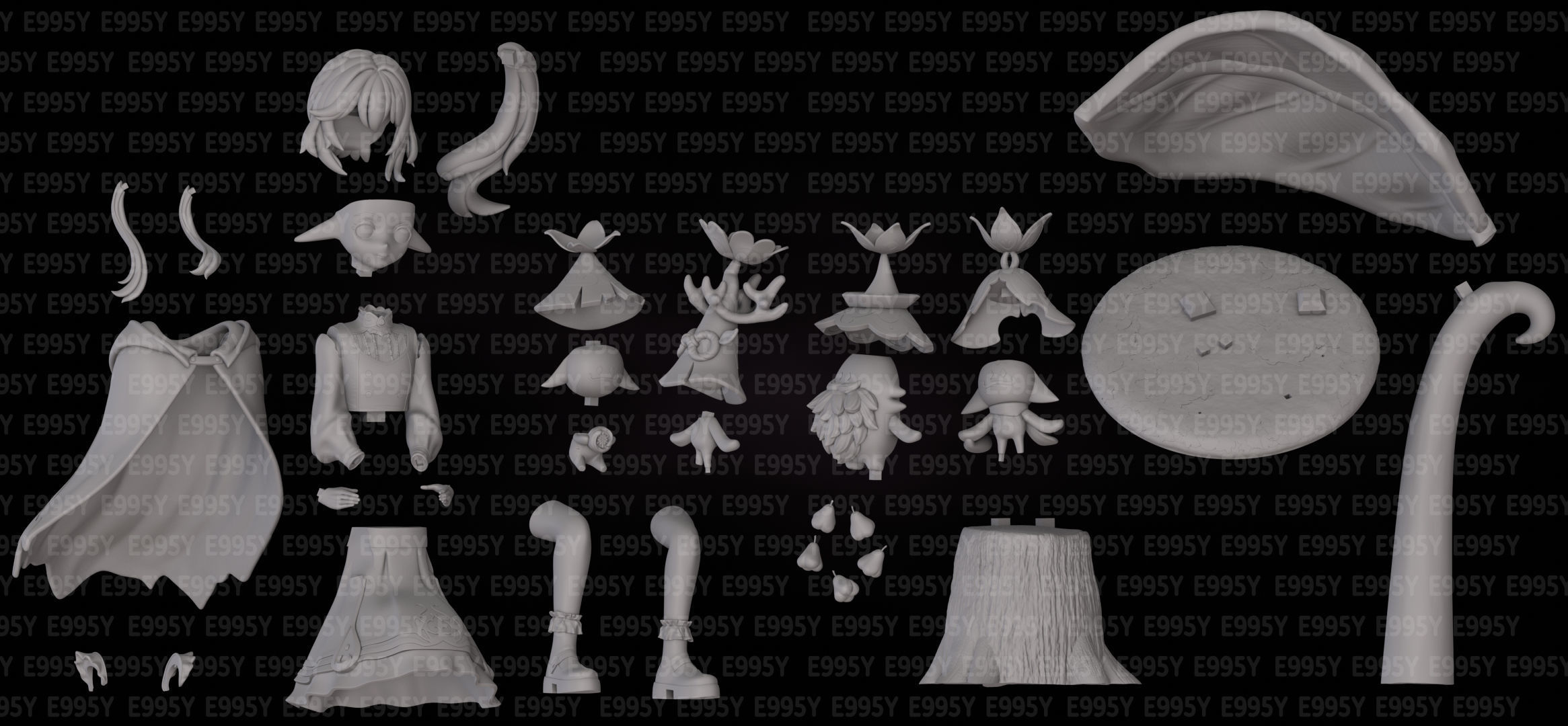 Genshin Impact - Nahida-Aranara Figure STL File for 3D Printing 3D ...