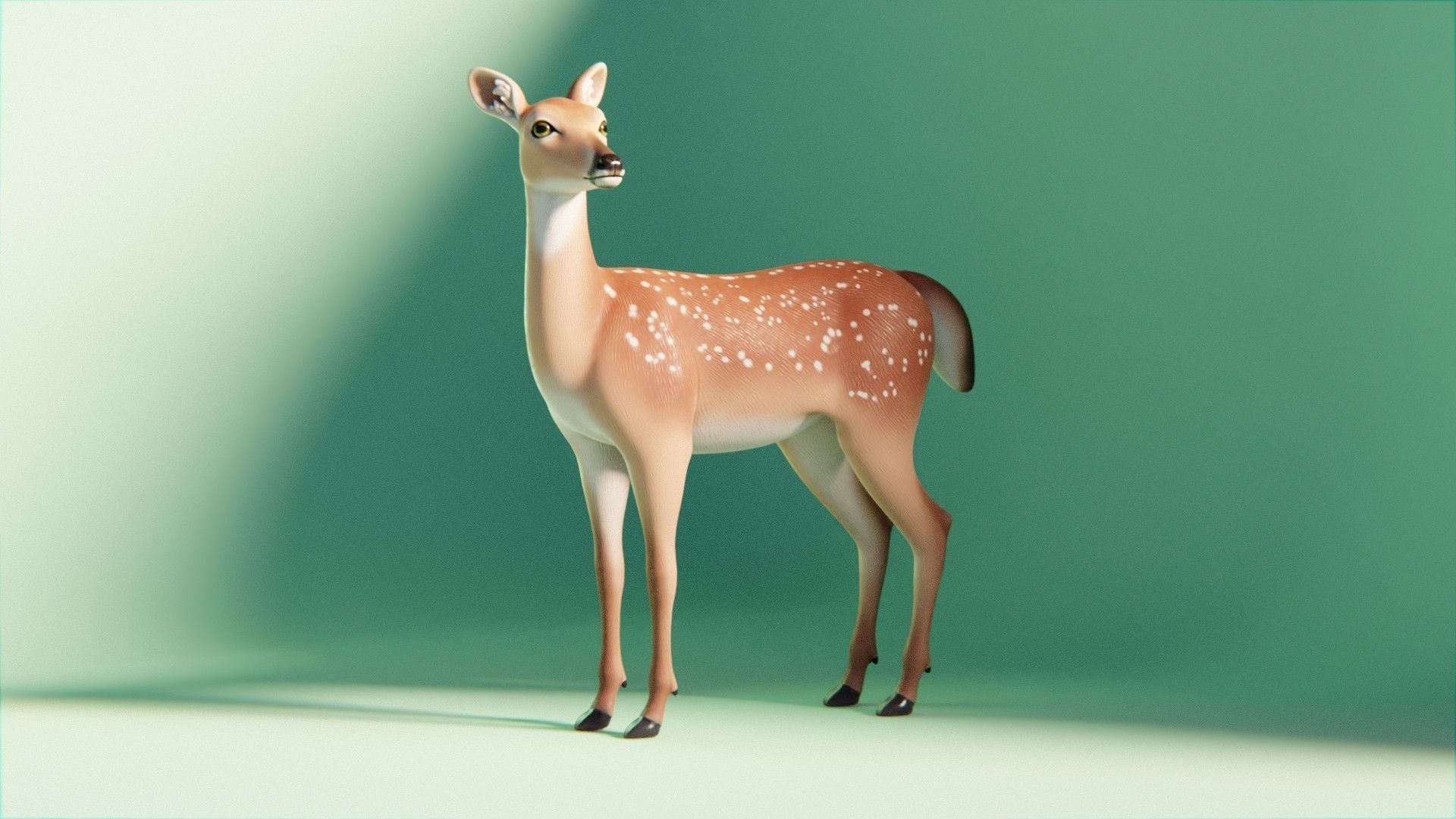 3D model Deer stylized VR / AR / low-poly | CGTrader