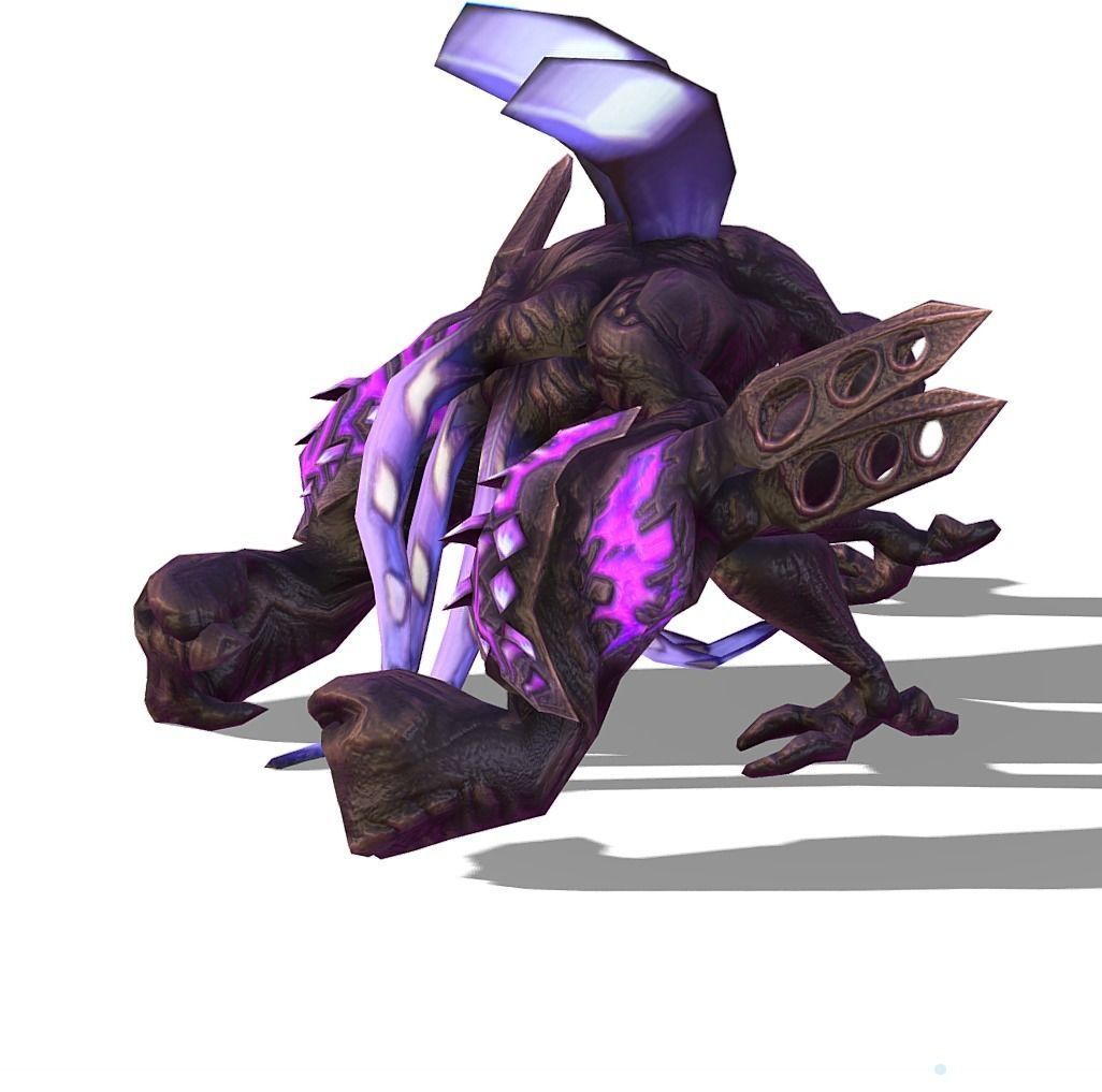 3D model mystical monster with tentacles and big hand VR / AR / low ...