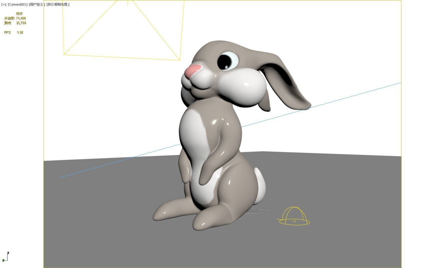 Cartoon Rabbit 3D model 3D printable | CGTrader