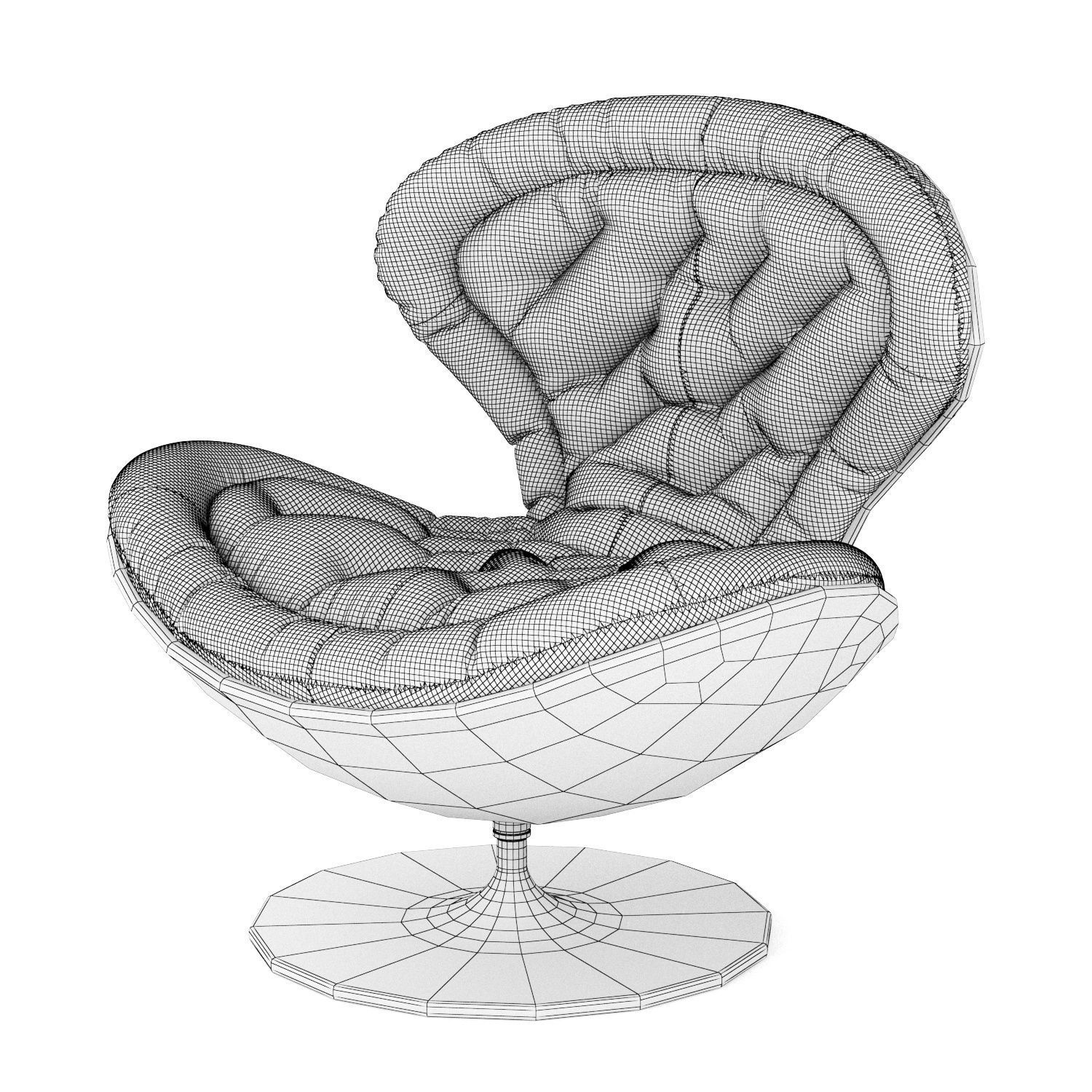 3D model Jetsons swivel chair VR / AR / low-poly | CGTrader