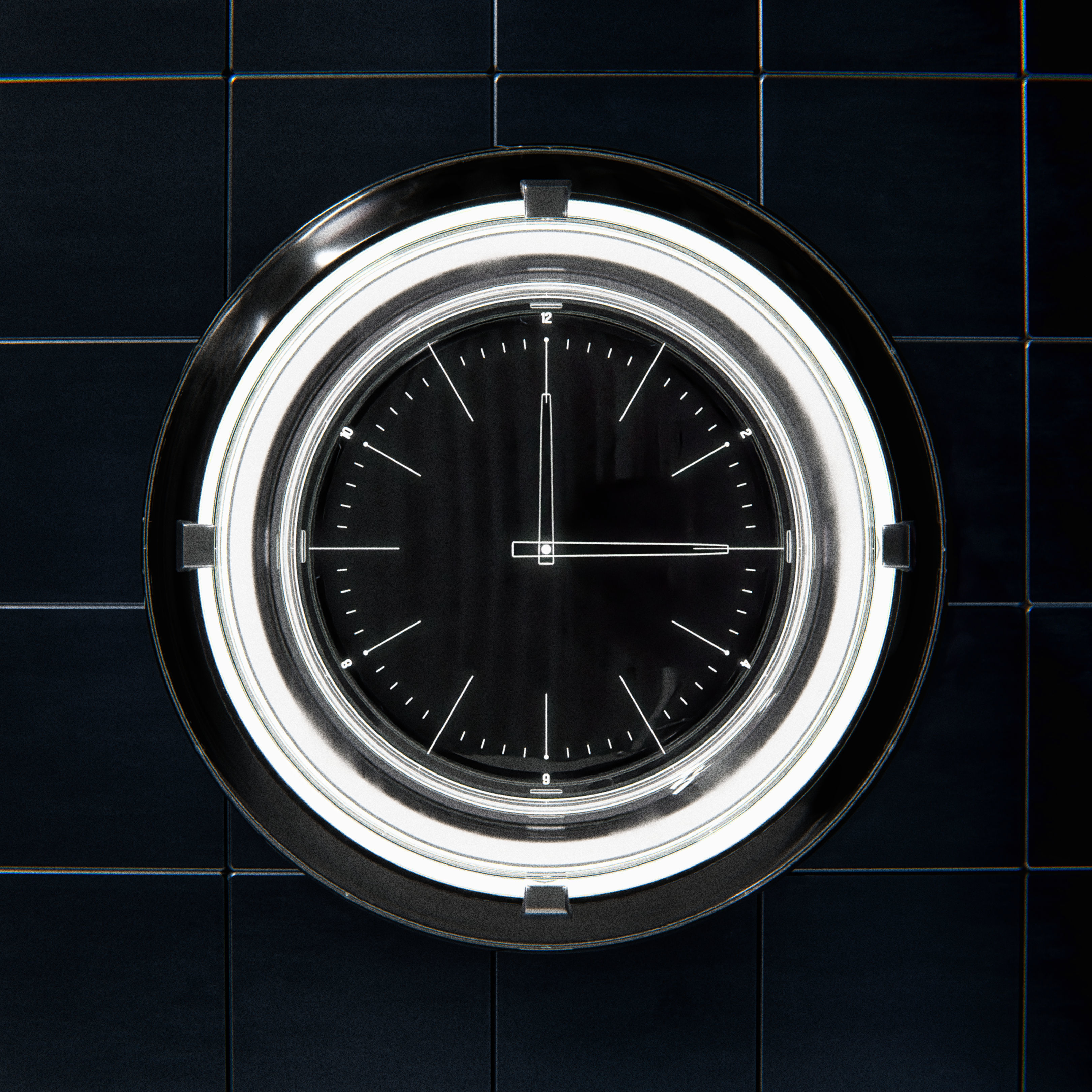 Saat Cyberpunk Wall Clock 3D model | CGTrader