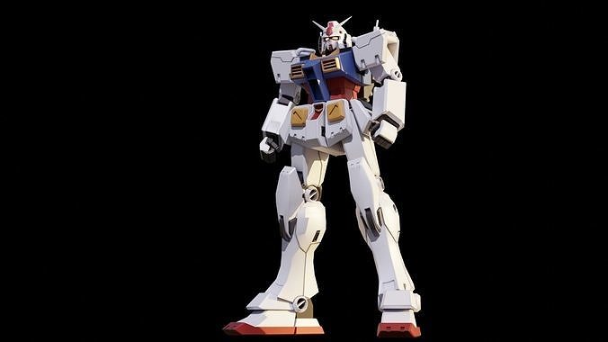 GUNDAM free 3D model animated rigged | CGTrader