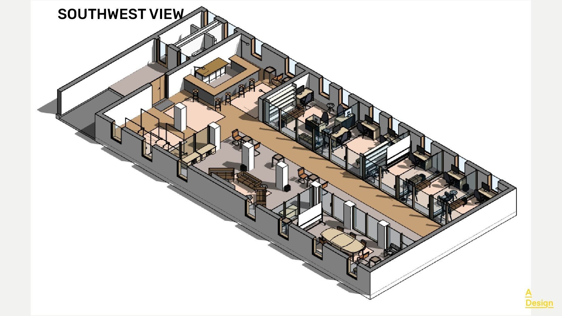 Coworking Revit 3d Model Cgtrader