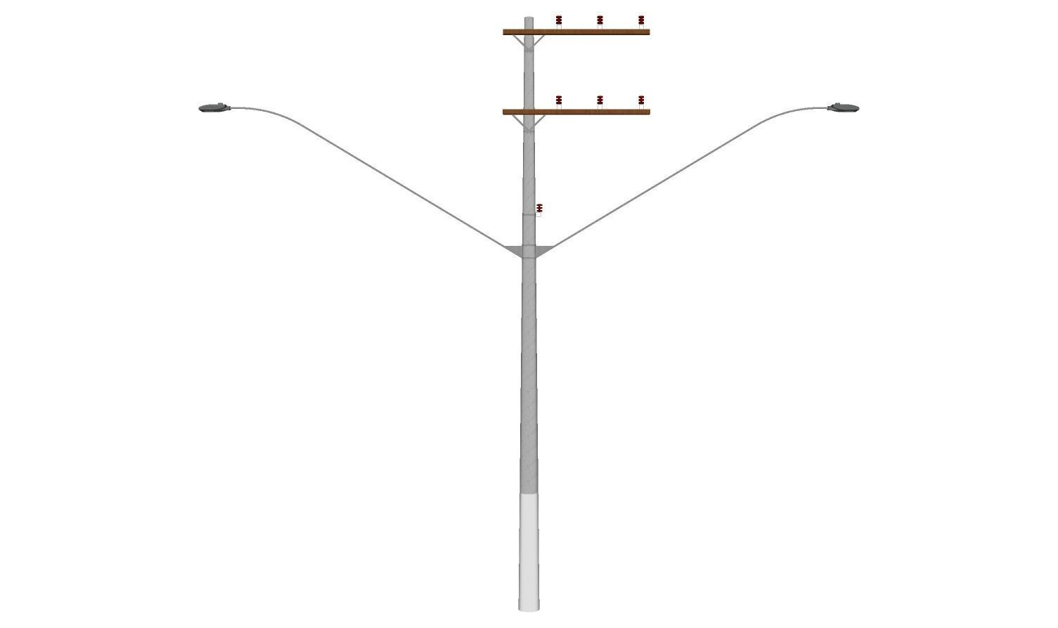 Concrete Lamp Post - Light Pole - Light Post - Street Light 29 3D model ...