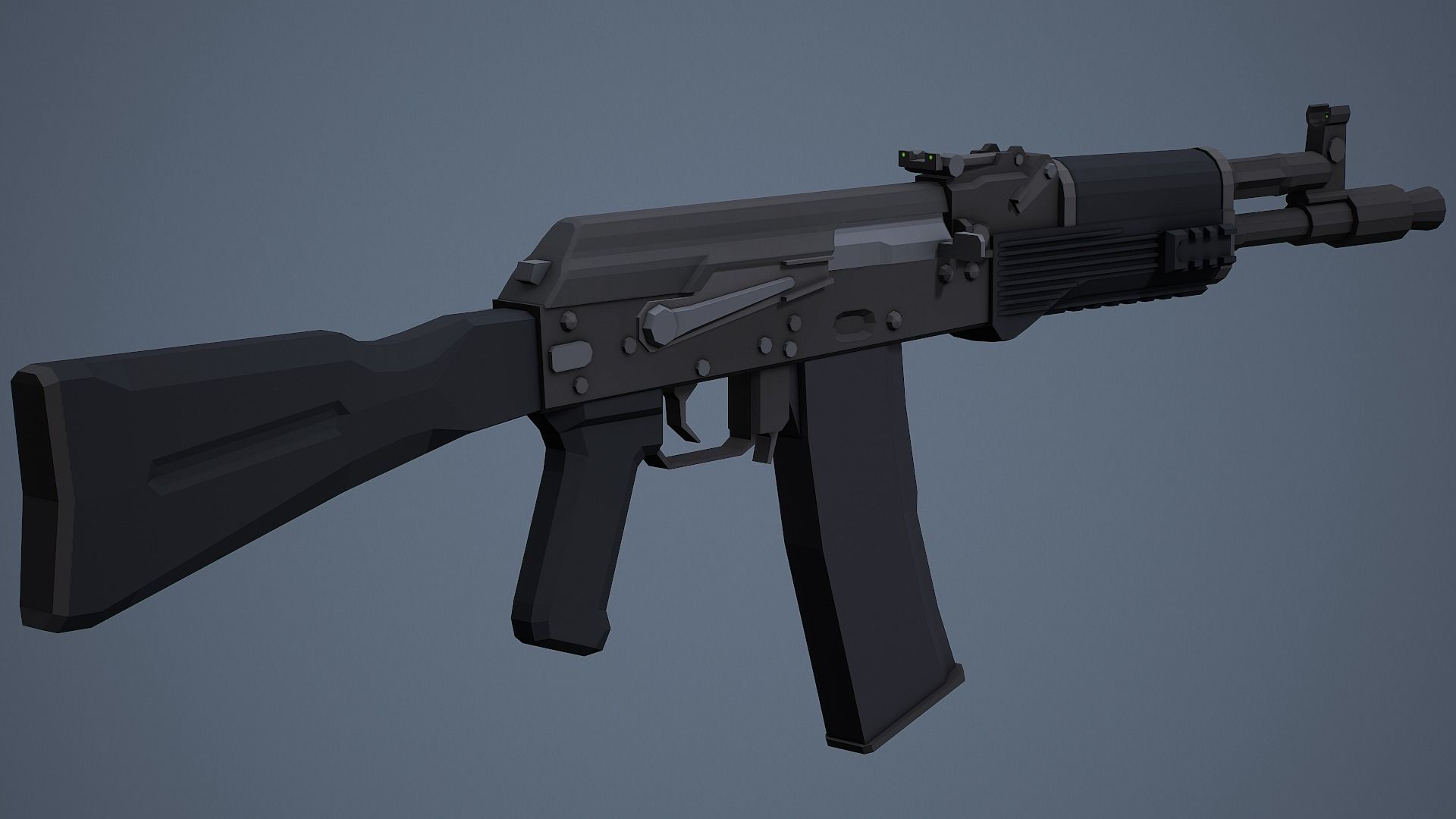 3D model Stylized AK-102 Low Poly Game Ready VR / AR / low-poly | CGTrader