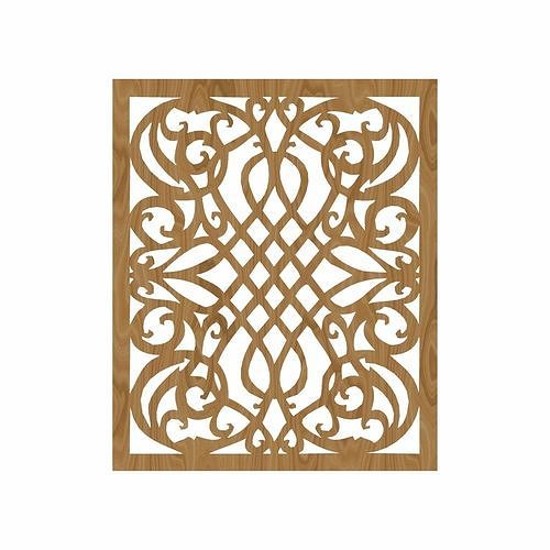 Decorative panel STL 3D model | CGTrader