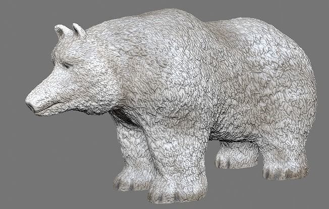 a white polar bear 3D model 3D printable | CGTrader