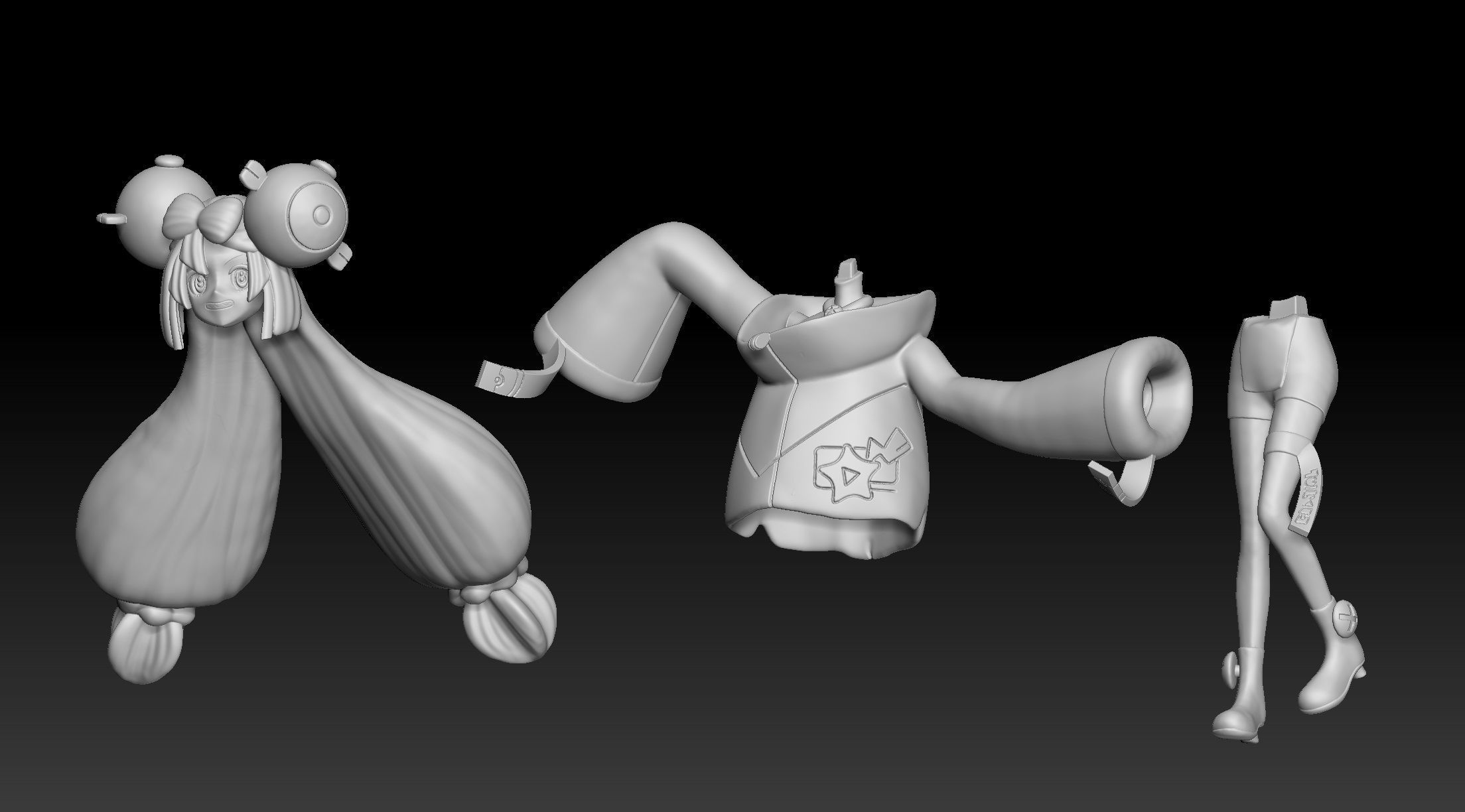 Pokemon Paldea Gym Leader Iono 3D model 3D printable | CGTrader