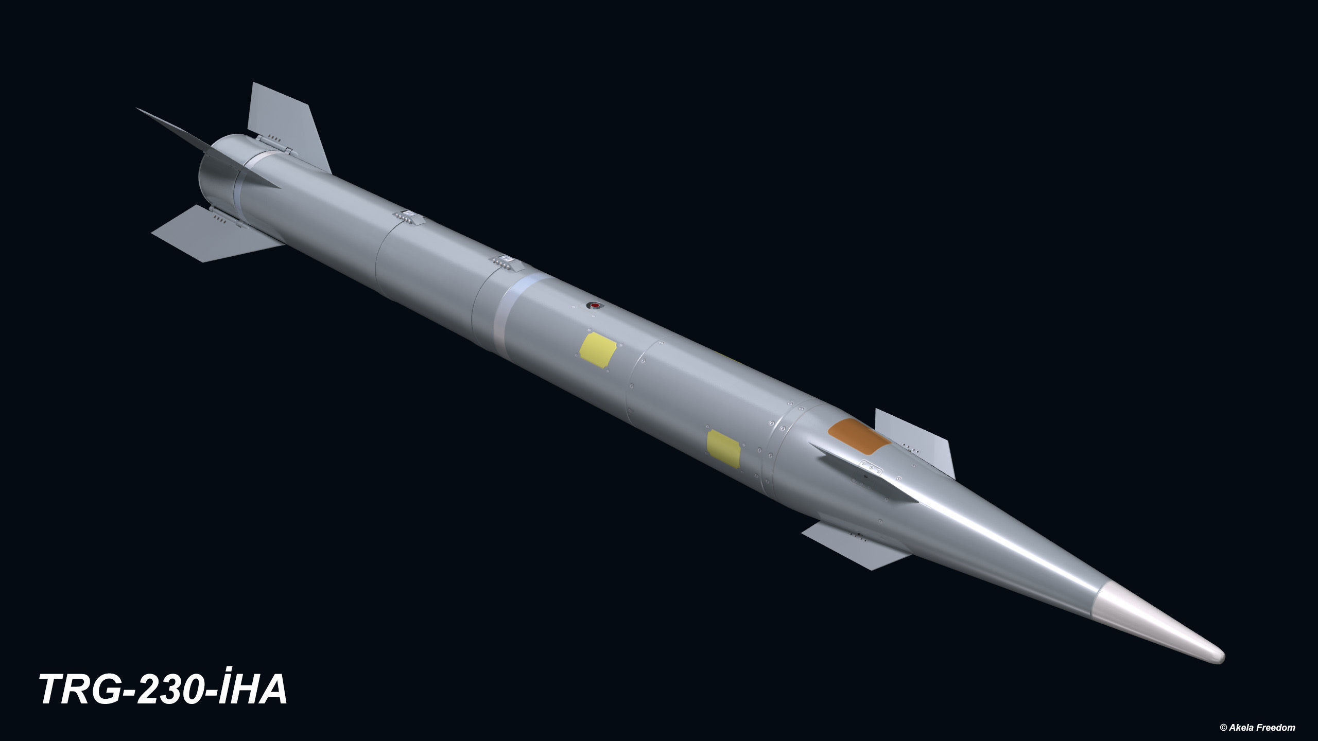 TRG-230 Family of guided missiles 3D model animated | CGTrader