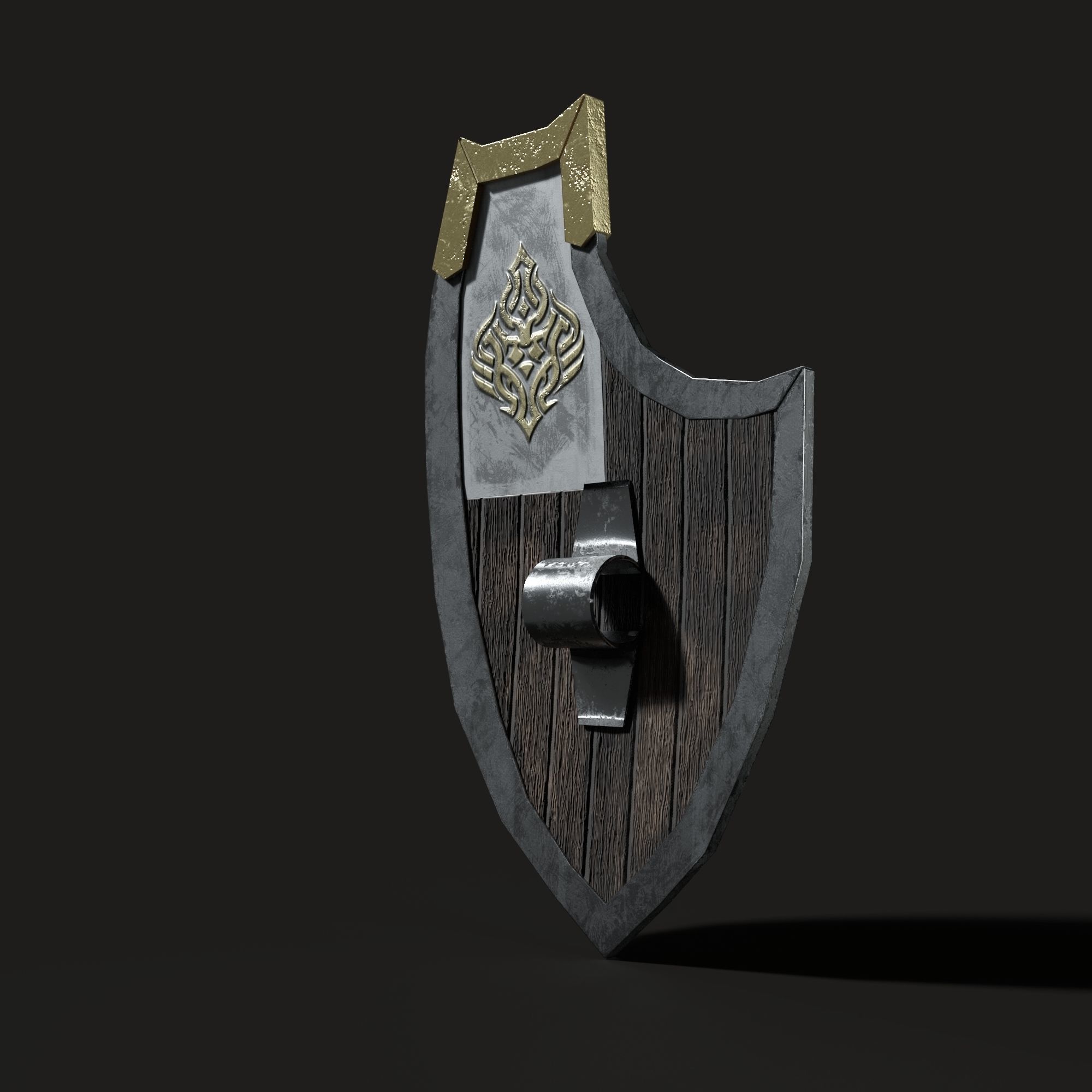 3D model Wardens Dwarf Shield Lowpoly VR / AR / low-poly | CGTrader