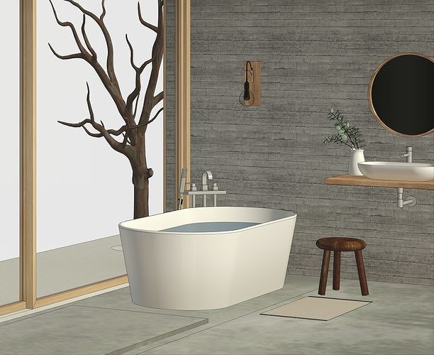 Bathroom revit 2023 3D model 3D printable | CGTrader