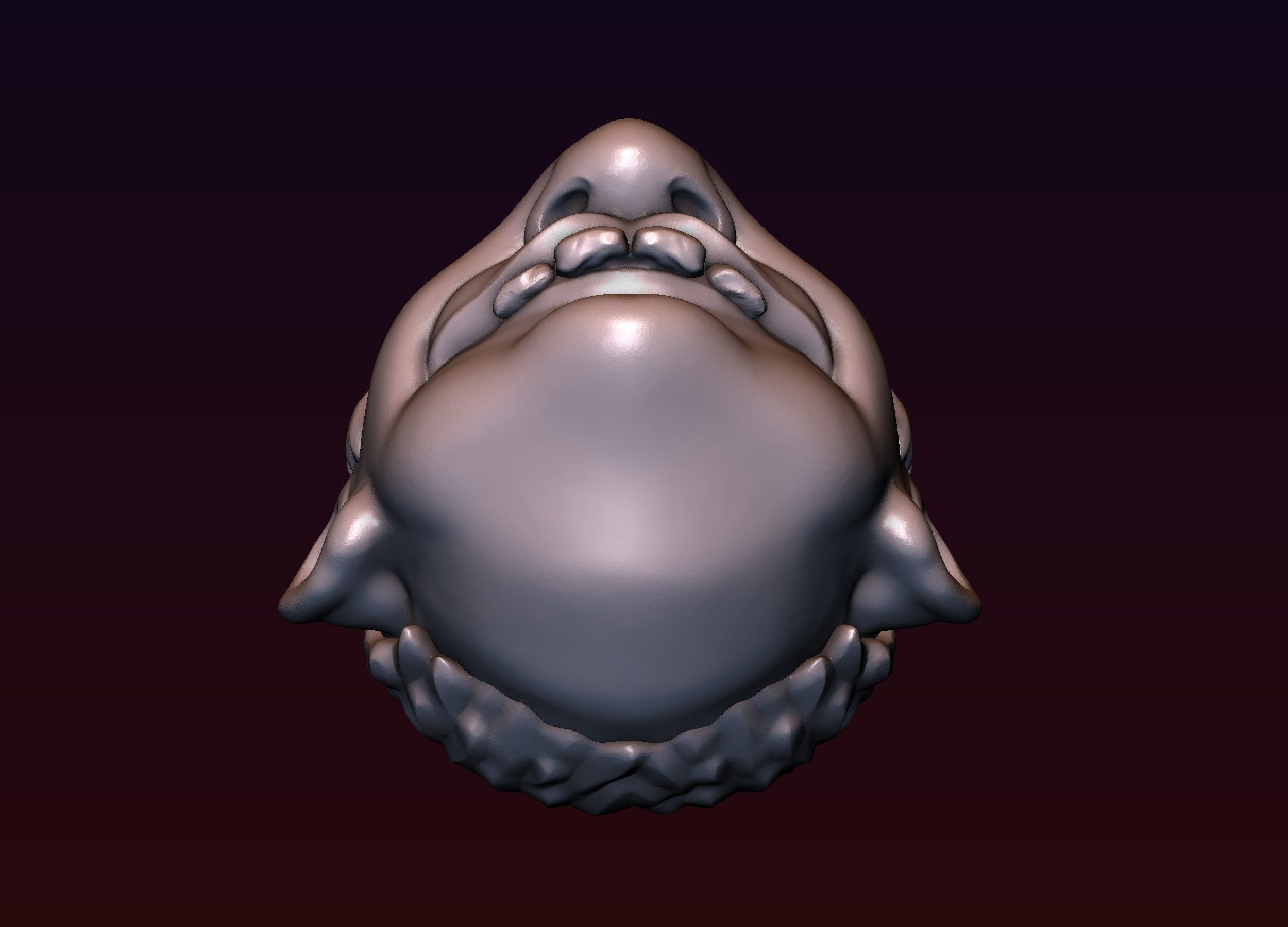 Microcephalic Cartoon Head 3D model 3D printable | CGTrader