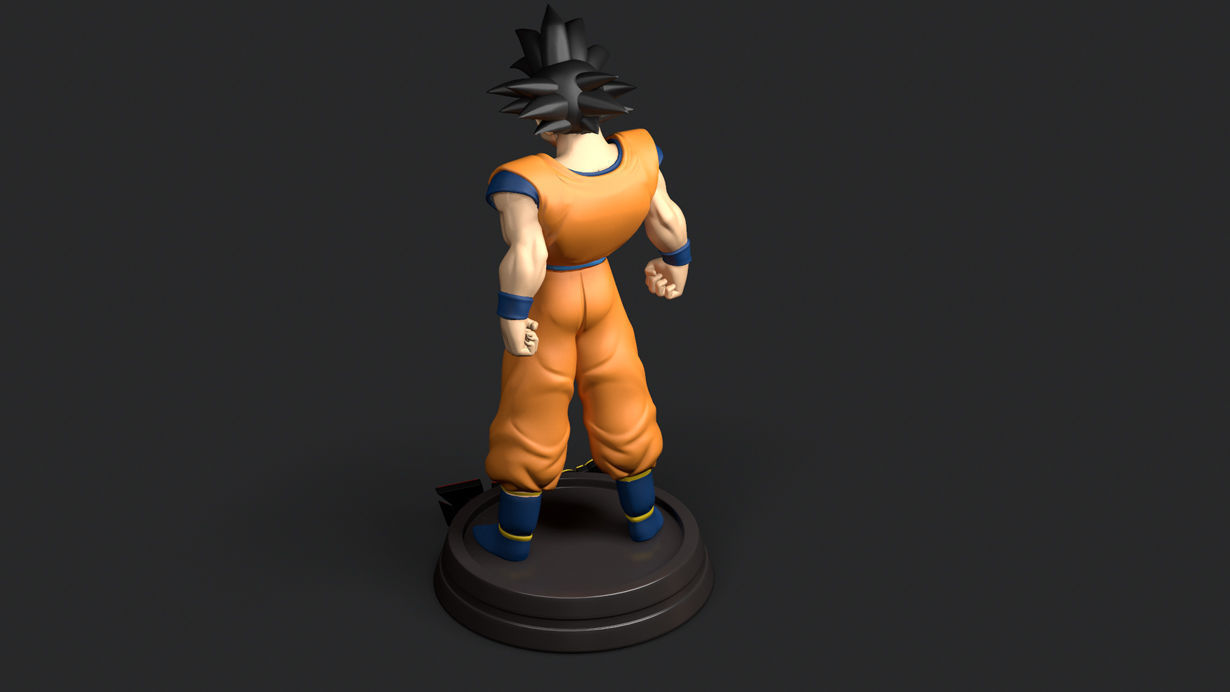 Goku from Dragon Ball Z 3D model 3D printable | CGTrader