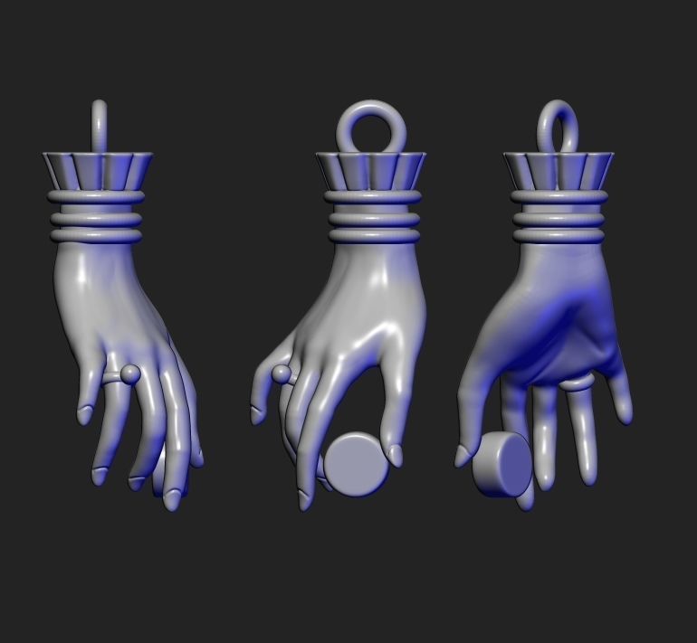 Texture hand in poses 3D model VR / AR / low-poly | CGTrader