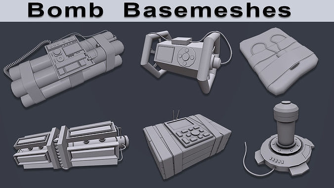 Bomb Base Mesh 3D model | CGTrader